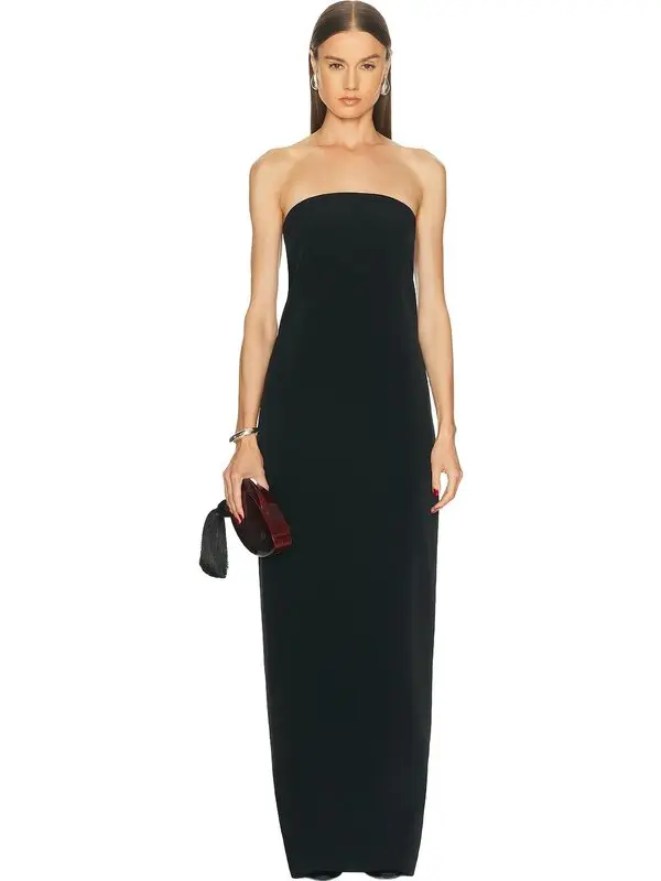 Marina Moscone Cocoon Bustier Dress - Black