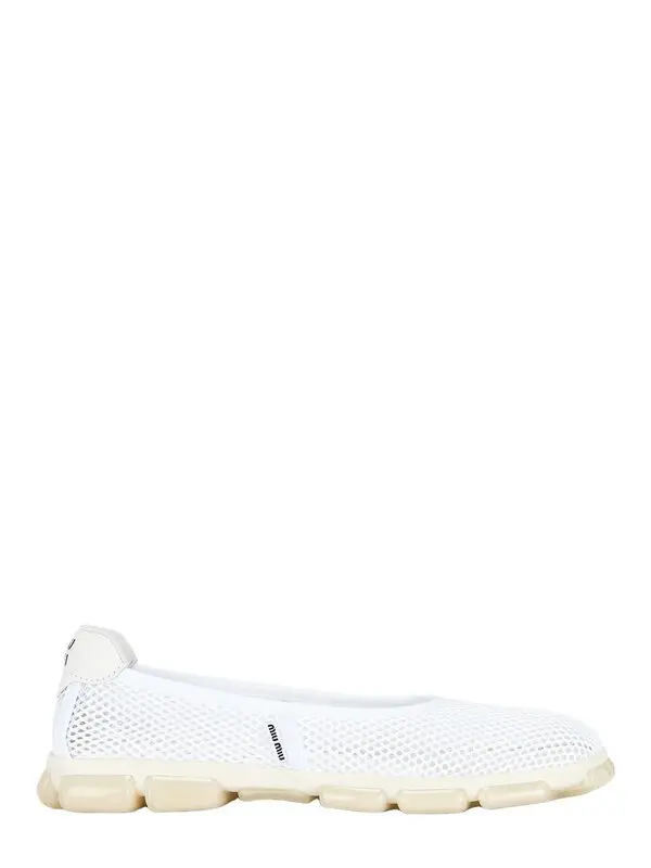 Miu Miu Rete Tech Sneakers - Bianco