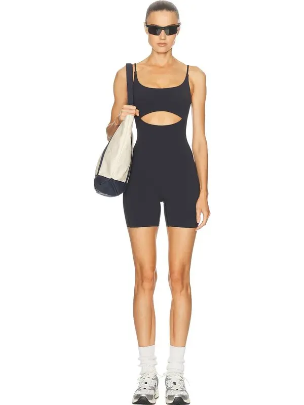 LEFT ON FRIDAY Peak 5 Playsuit - Black