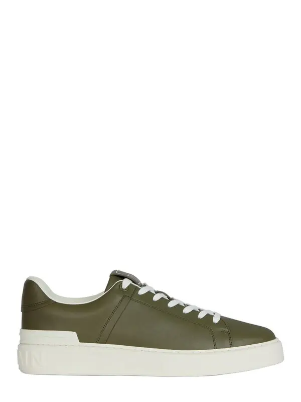 Balmain B-court Calfskin Trainer - Green