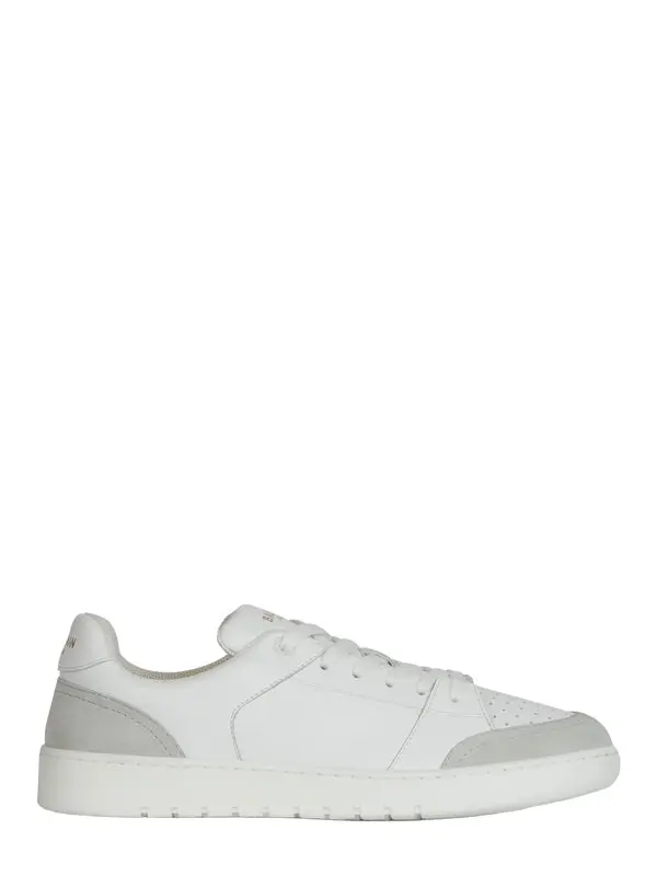 Balmain Calfskin Leather Sneakers - White