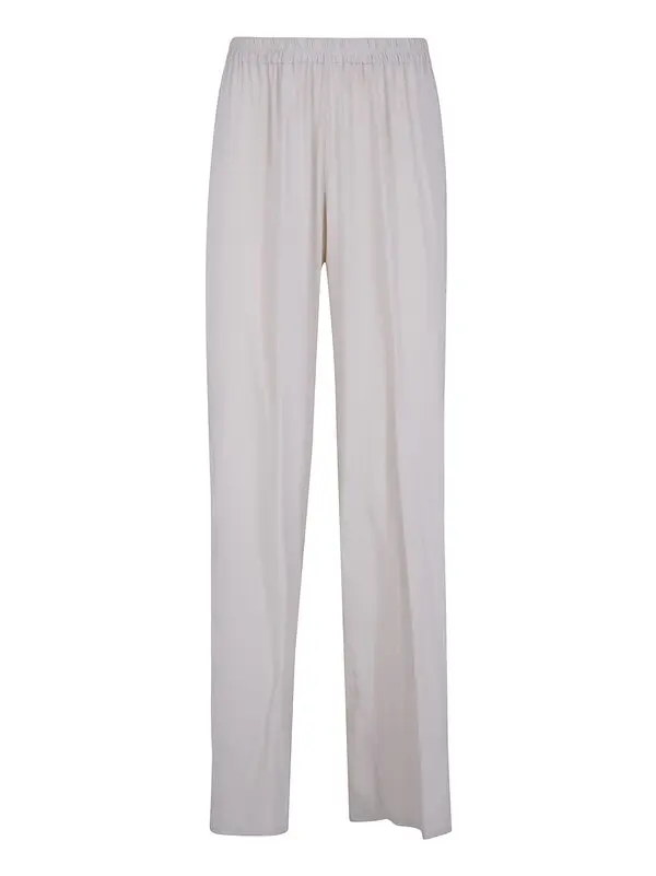 Rossopuro Long Silk Trousers - Brown