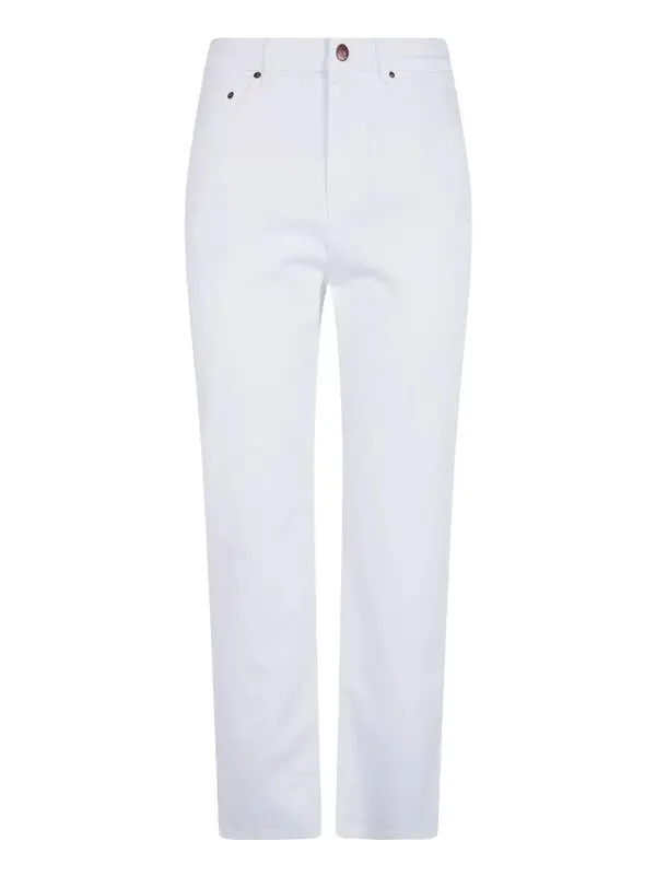 CIGALA'S Dyed Drill Stretch Jeans - White