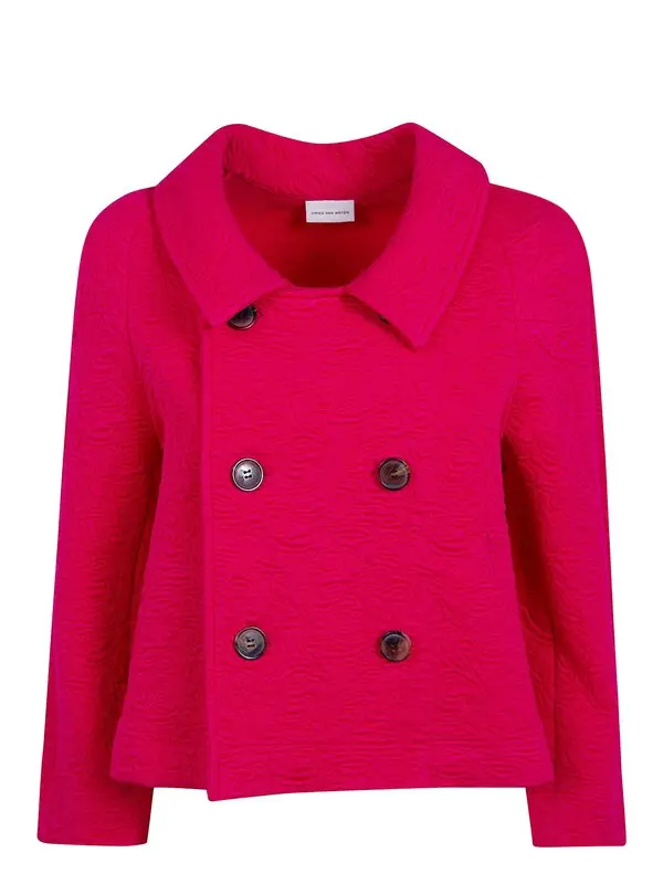 Dries Van Noten Huvia Double-breasted Jacket - Pink