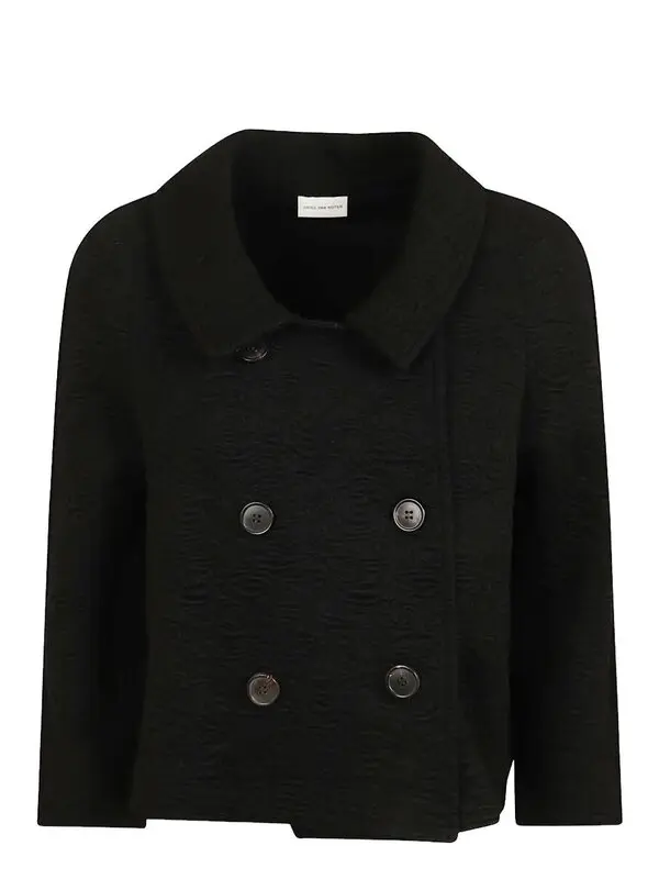 Dries Van Noten Huvia Double Breasted Jacket - Black