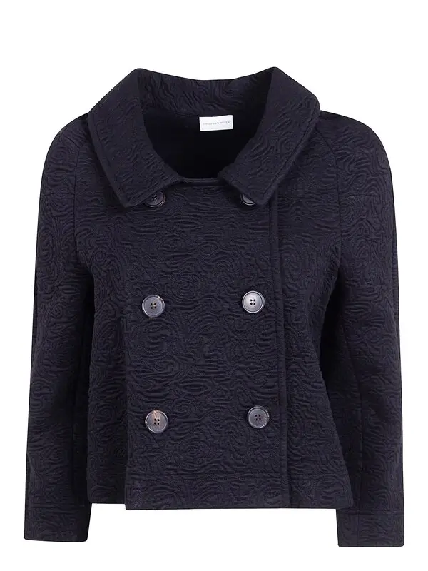 Dries Van Noten Huvia Double Breasted Jacket - Black