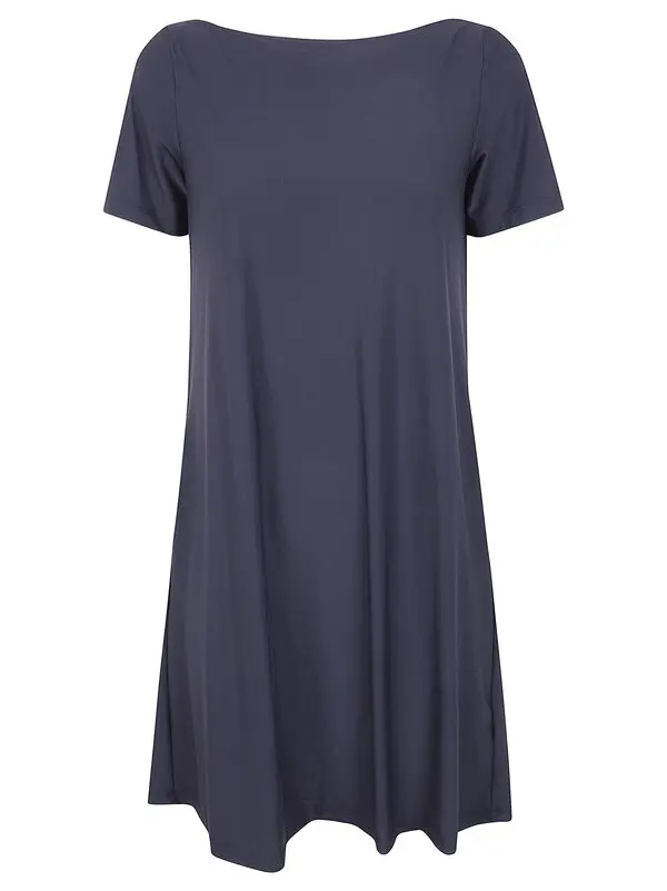 ARCHIVIO67 Round Neck Short Sleeve Dress - Black