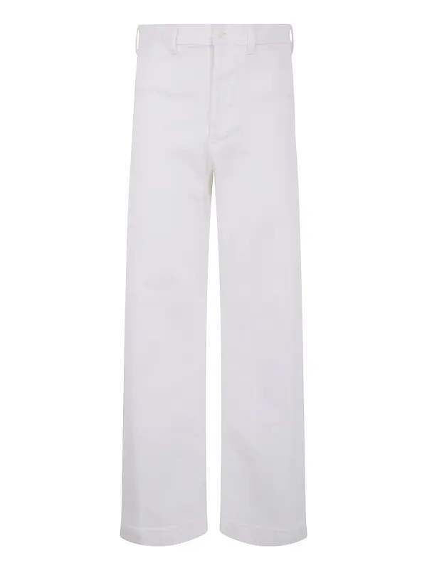 Polo Ralph Lauren Flat Front Full Length Pants - White