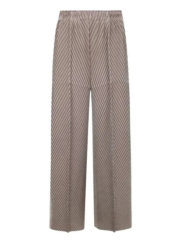 Issey Miyake Pleated Trousers - Green