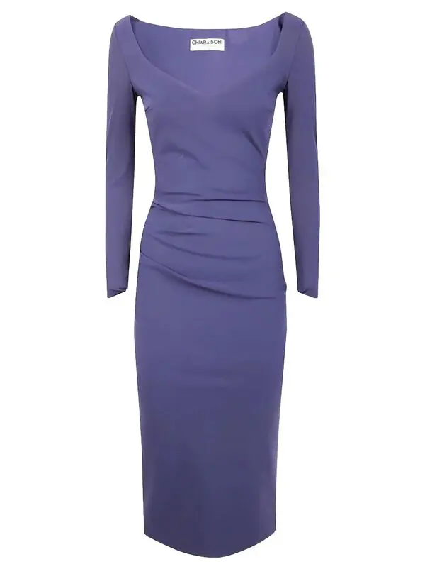 Chiara Boni La Petite Robe Luheart Sheath Dress - Blue
