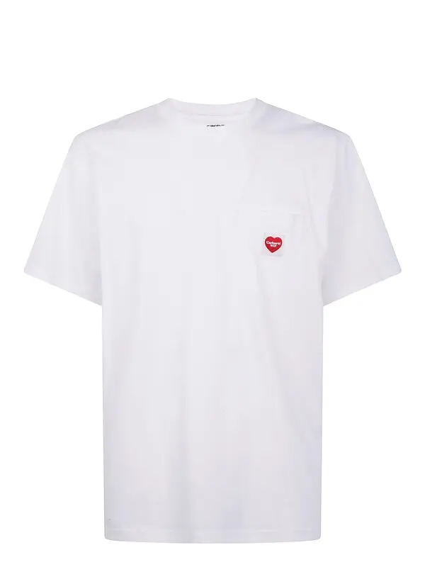 Carhartt Work In Progress Short Sleeve Pocket Heart T-shirt - White