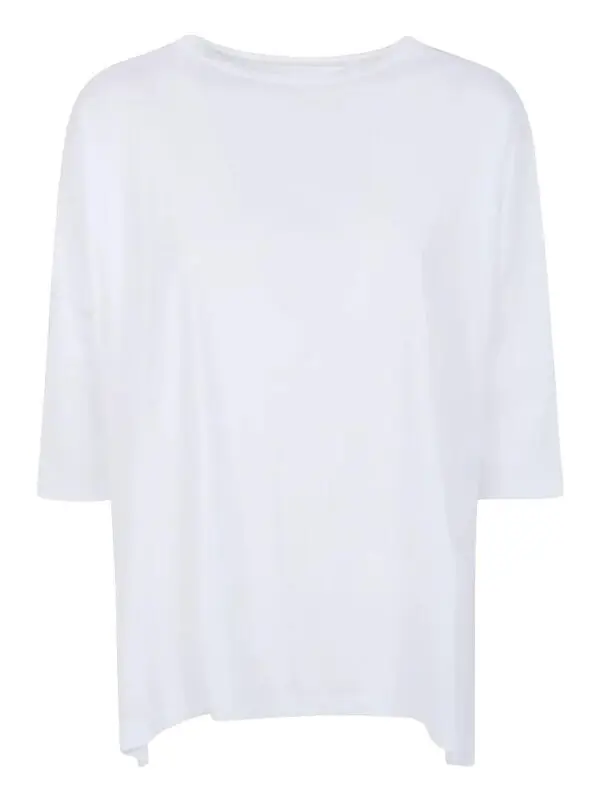 Labo.art Franca Jap Cotton Round Neck Sweater - White