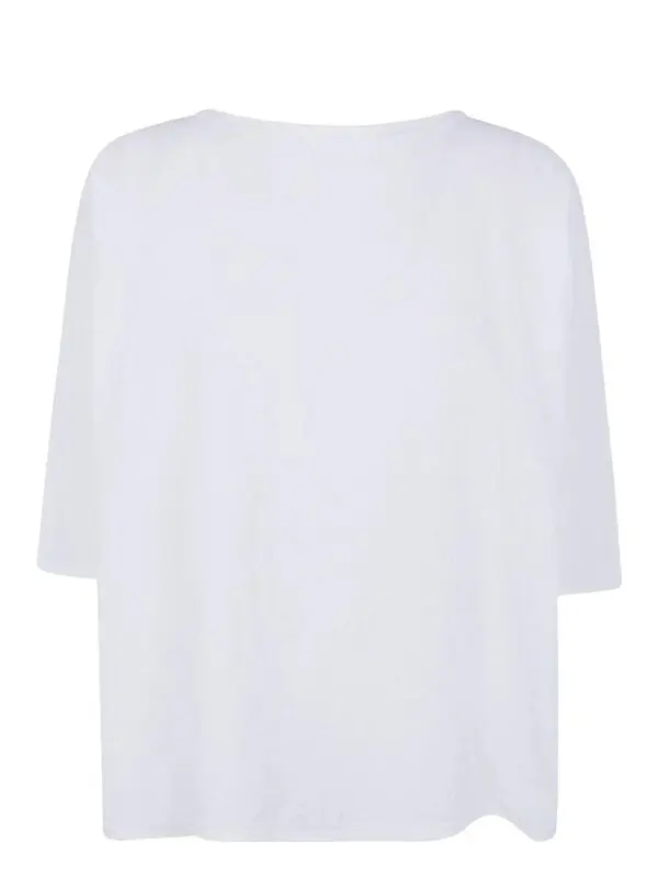 Labo.art Cotton Round Neck Sweater - White