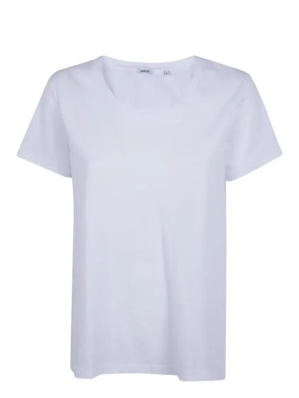 Aspesi Round Neck Classic T-shirt - White