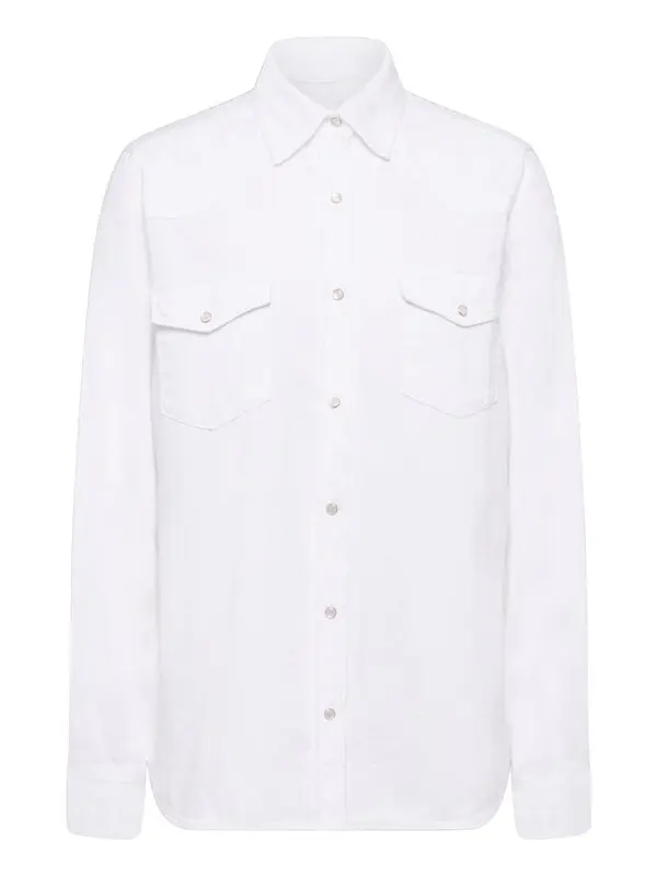 Scanlan Theodore Denim Shirt - White