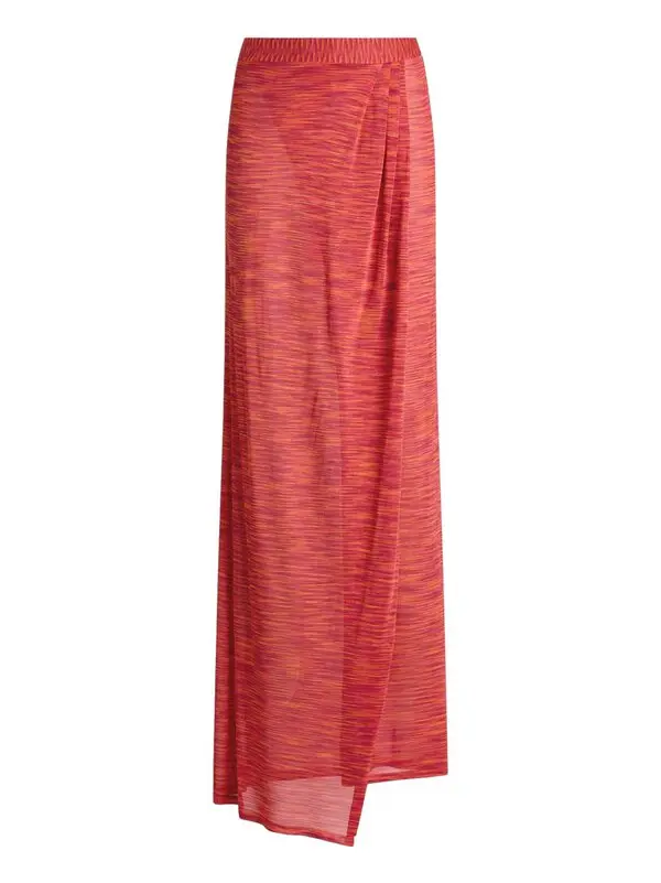 Scanlan Theodore Ombre Wrap Ankle-length Skirt - Tangerine