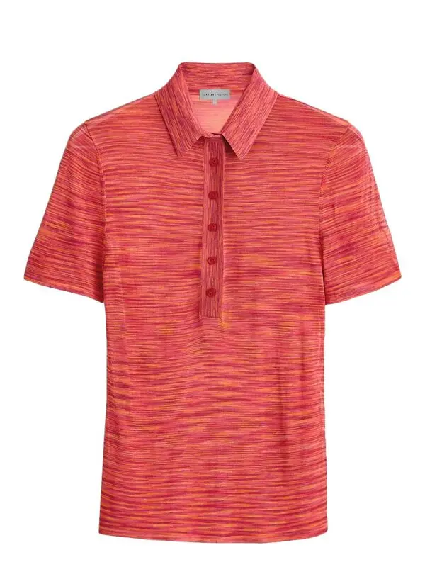 Scanlan Theodore Ombre Knit Shirt - Tangerine