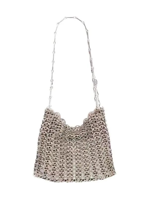 Rabanne Iconic 1969 Disc Shoulder Bag - Silver