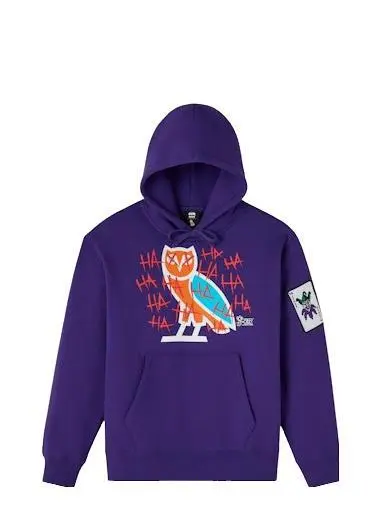 OVO X The Joker Defaced Hoodie - Violet