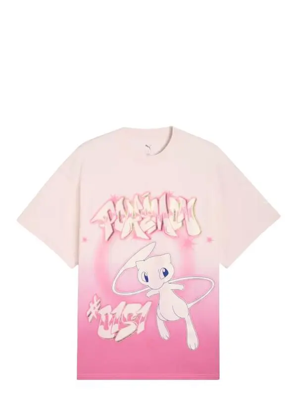 PUMA X Pokemon Oversized Tee Shirt - Jasmine Flower/posie Pink
