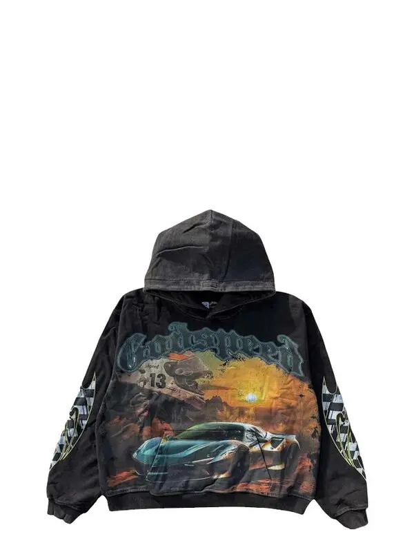 GODSPEED Sunset Drift Hoodie - Black Wash