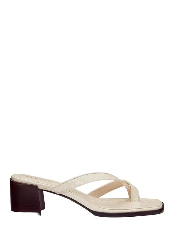 REFORMATION Sonoma Heeled Sandal - Ivory