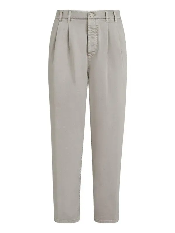 Brunello Cucinelli Cotton Trousers - Grey