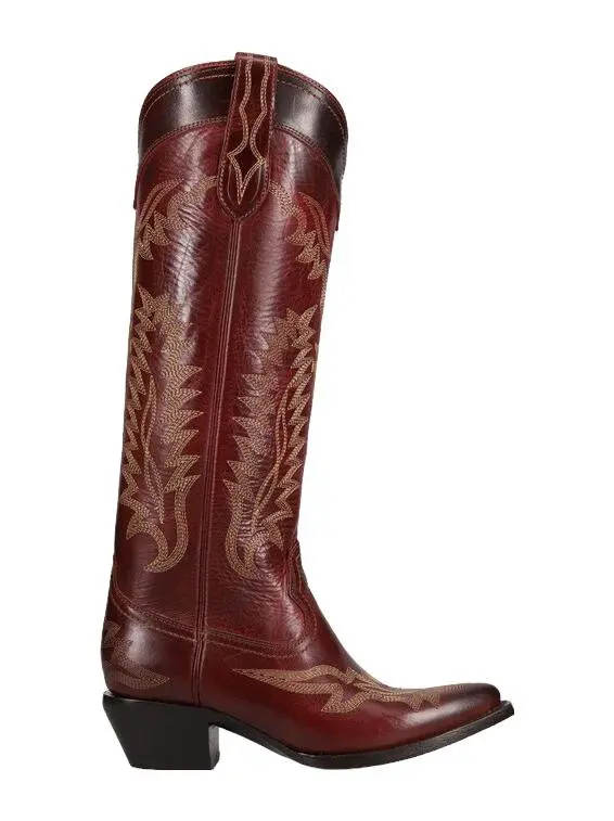 THE FRYE COMPANY Sacha Feather Deco Knee-high Boots - Denim