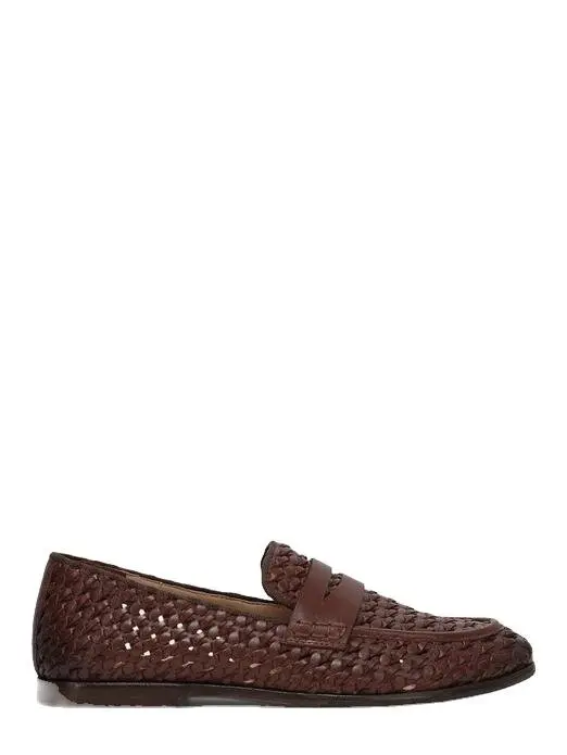 THE FRYE COMPANY Faith Woven Loafer - Brown
