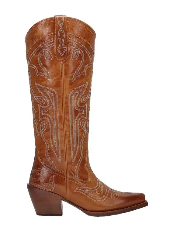 THE FRYE COMPANY Laila Double F Deco Boots - Denim