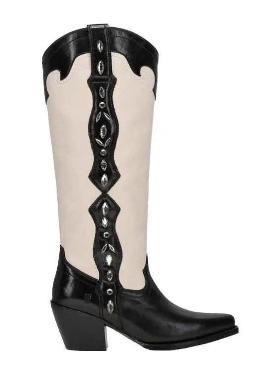 THE FRYE COMPANY Laila Tall Rhinestone Boots - Black