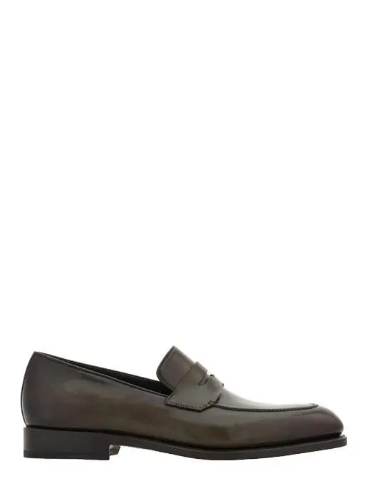 FERRAGAMO Tramezza Penny Loafer - Natural