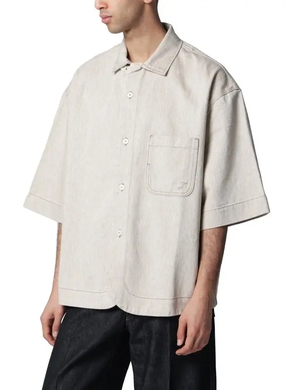 Jacquemus Paysan De-nîmes Light Denim Shirt - Beige