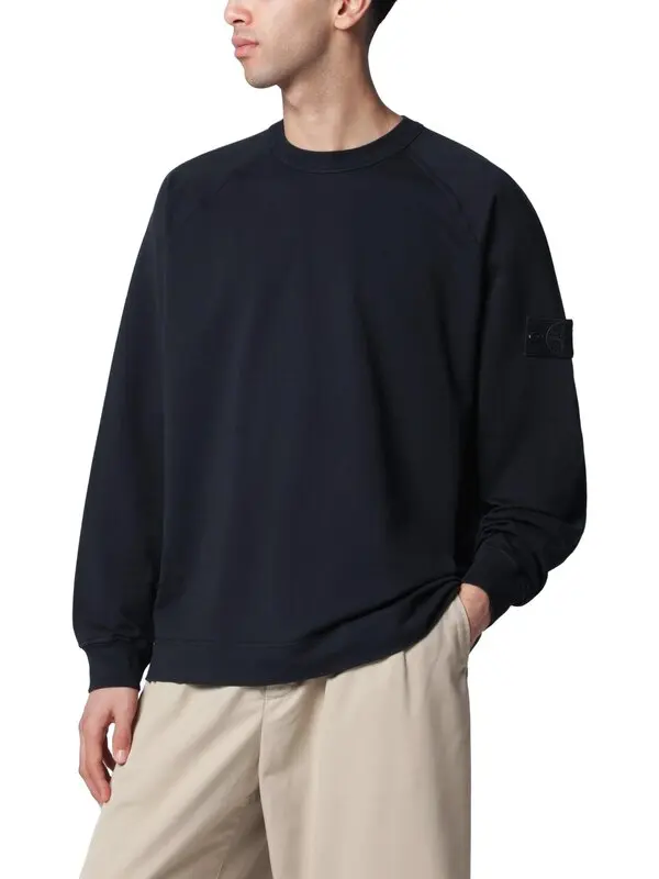 Stone Island Cotton Stretch Sweatshirt - Blue