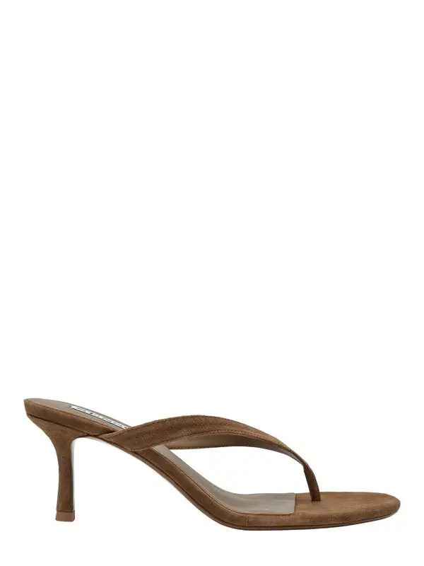 Senso Farah Suede Heeled Slides - Brown