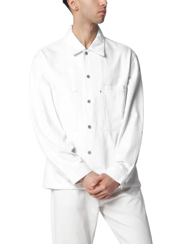 LEMAIRE Cotton Denim Shirt Jacket - White