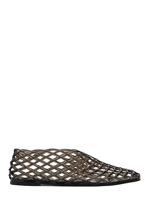 Senso Rubber Mesh Ballerina Flats - Black
