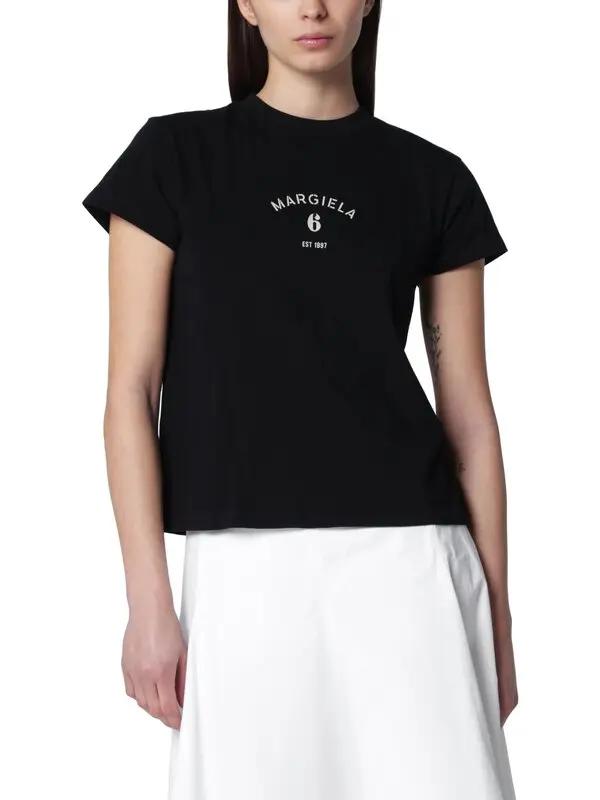 MAISON MARGIELA T-shirt With Logo - Black