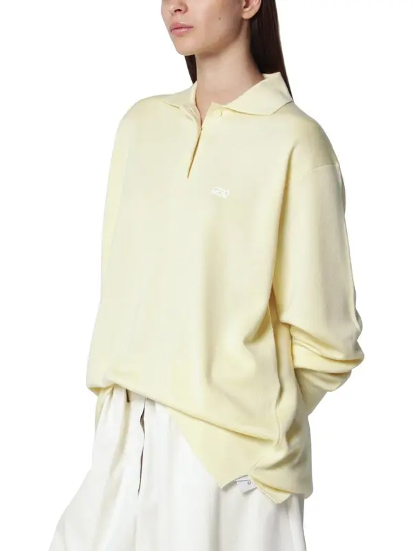 Loewe Cashmere And Silk-blend Polo Sweater - Yellow