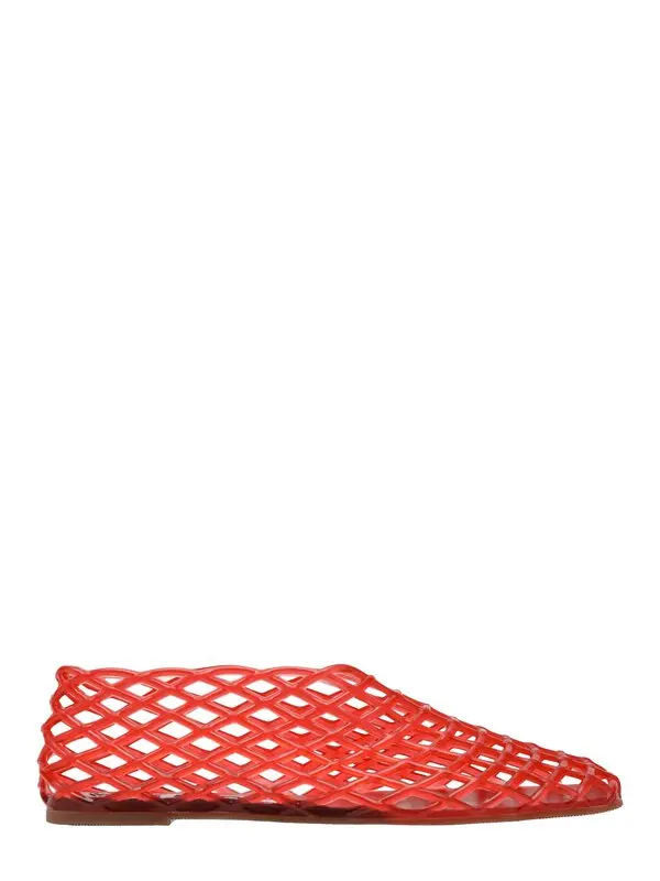 Senso Rubber Mesh Ballerinas - Red