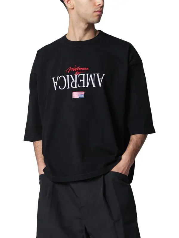 WILLY CHAVARRIA Welcome To America Buffalo T-shirt - Black