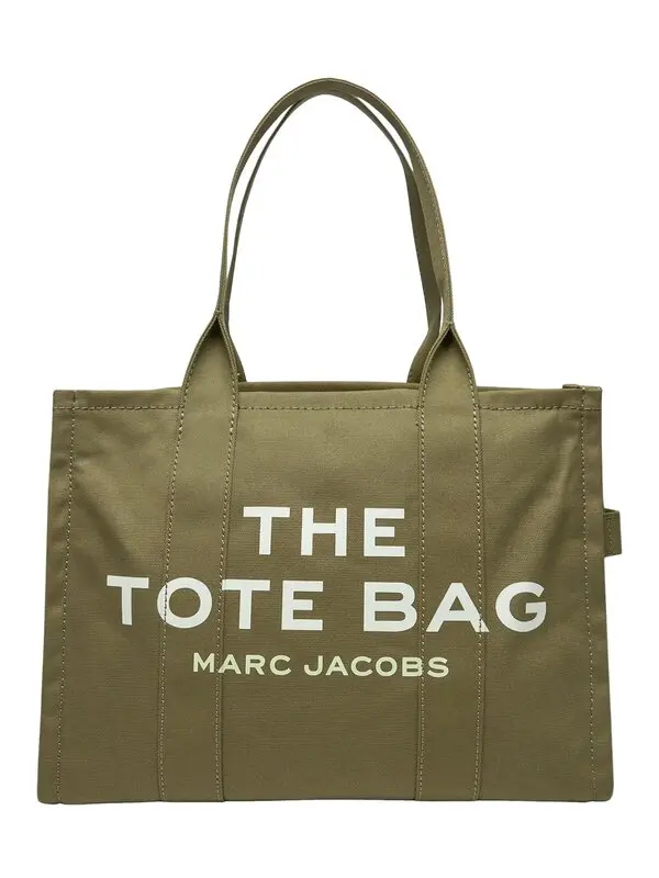 Marc Jacobs Large Tote Bag In Canvas - Green