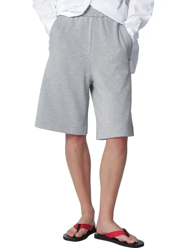 Dries Van Noten Cotton Fleece Shorts - Grey