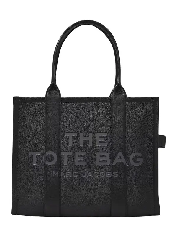 Marc Jacobs Grained Leather Tote Bag - Metal