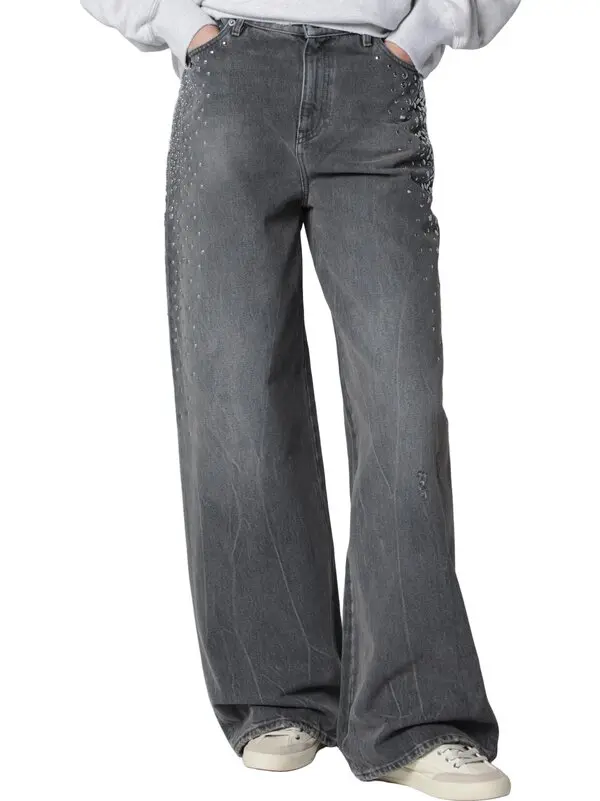 GOLDEN GOOSE Melody Vintage-wash Cotton Boyfriend Jeans - Grey