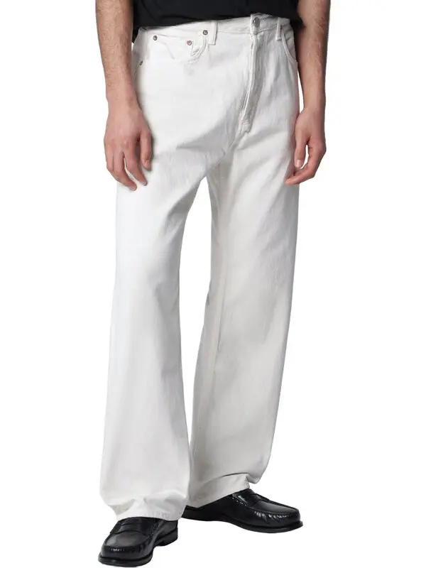 AGOLDE Regenerated Denim Trousers - White