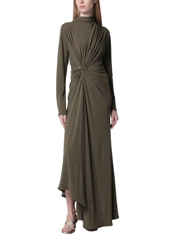 Bottega Veneta Dress In Viscose Crêpe Jersey - Green