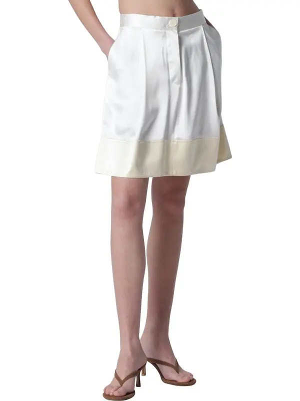 TOTEME Panelled Mini Skirt - White