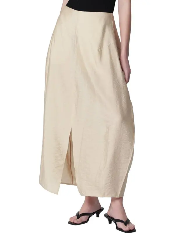 TOTEME Parachute Skirt In Silk Blend - Beige