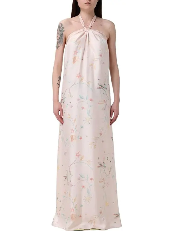 FORTE_FORTE Halterneck Maxi Dress - Pink